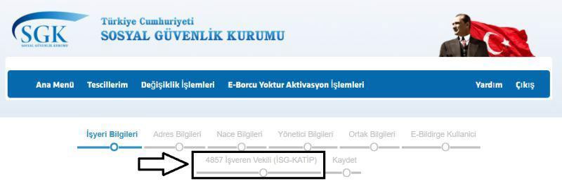 Duyuru - SGK Ekranında E-Bildirge Kullanıcısından Farklı İSG-Katip Yetkilisi Tanımlama